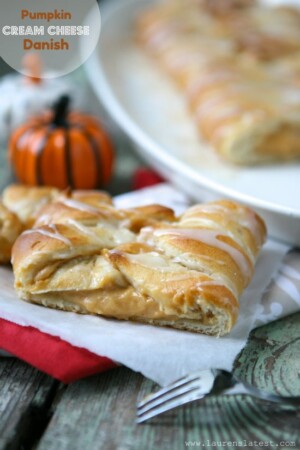 Pumpkin Cream Cheese Danish Recipe - Lauren's Latest