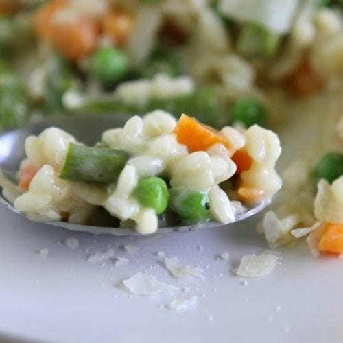 Vegetable Risotto (Quick and Easy) - Lauren's Latest