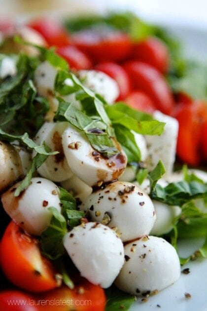 Caprese Salad Recipe with Balsamic Dressing - Lauren's Latest