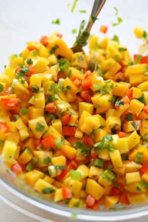 Fresh Mango Salsa Recipe - Lauren's Latest