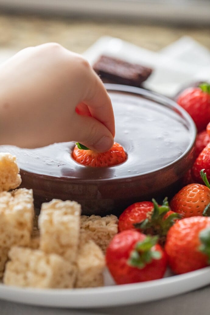 Easy Dipping Chocolate - Better Than Fondue! - Lauren's Latest