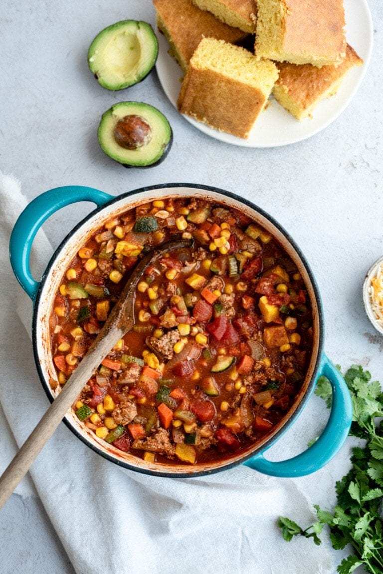 What To Serve With Chili (31 sides + 20 toppings) - Lauren's Latest