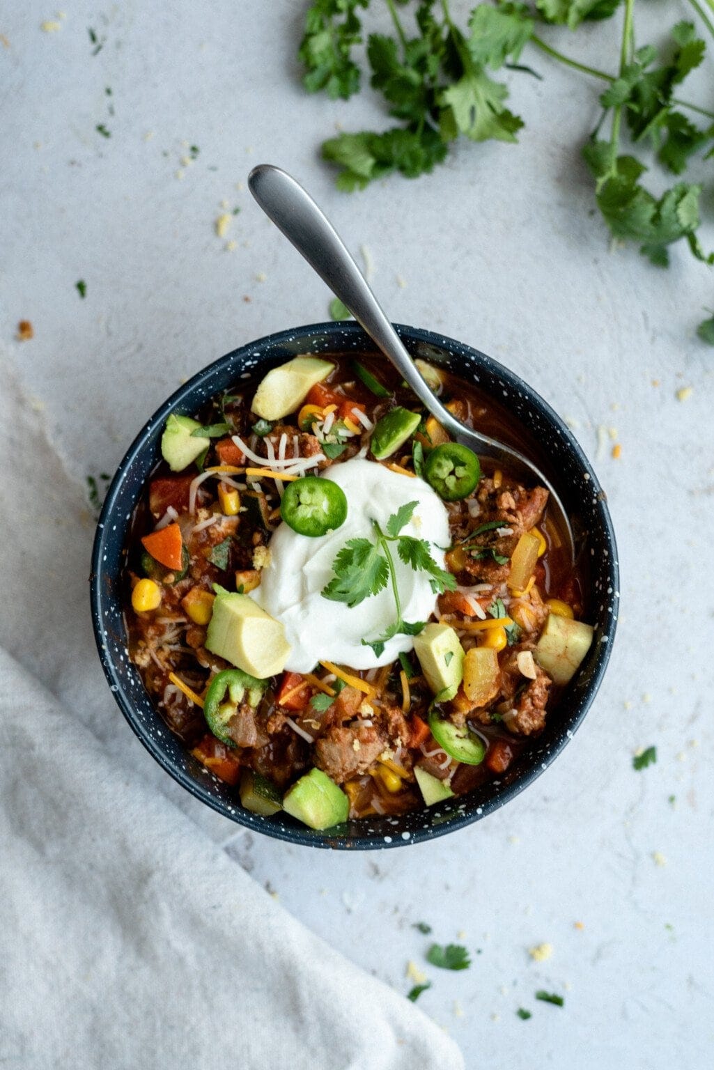 No Bean Chili Recipe {low carb!} - Lauren's Latest