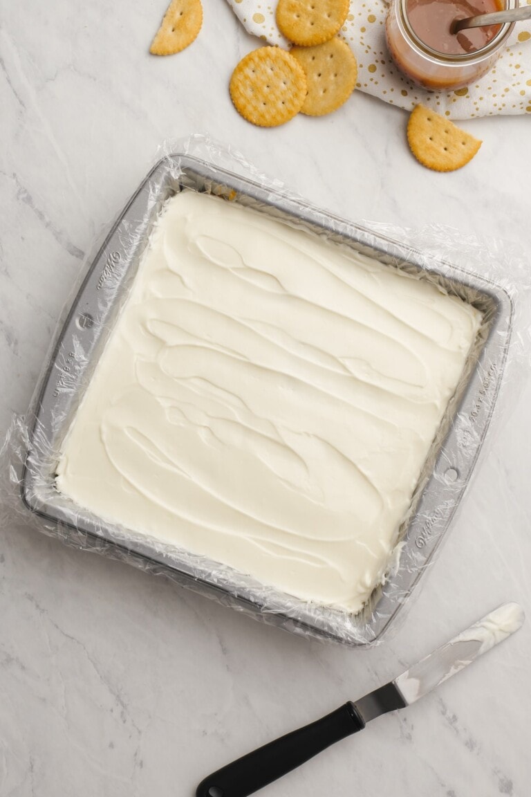Ritz Cracker Salted Caramel Icebox Cake - Lauren's Latest
