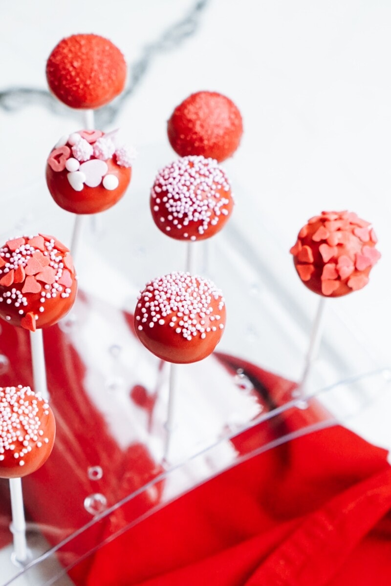 Red Velvet Valentine's Cake Pop Recipe - Lauren's Latest