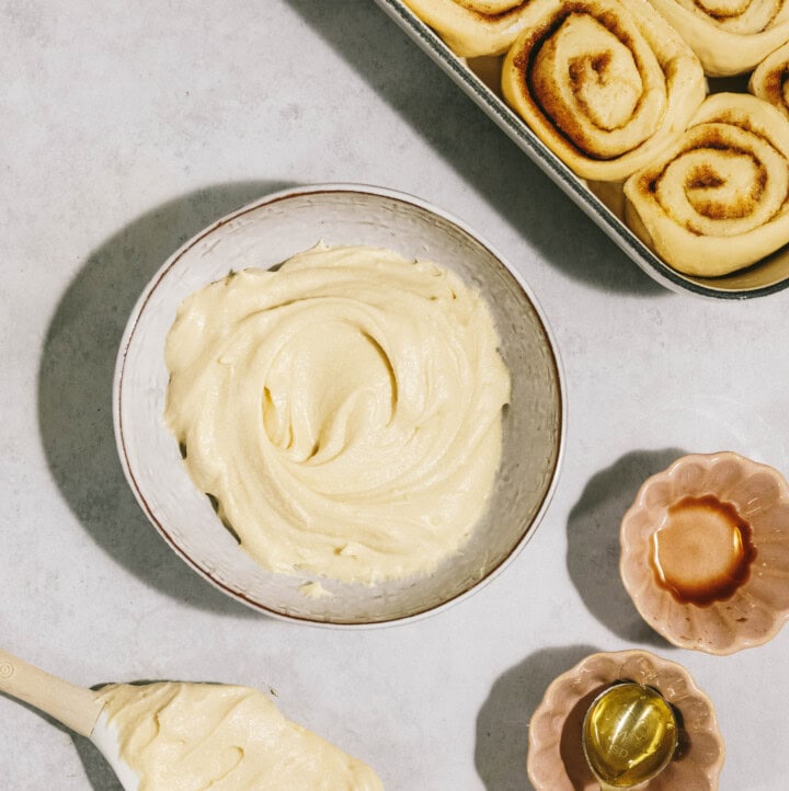 Cinnamon Roll Icing Recipe - Lauren's Latest