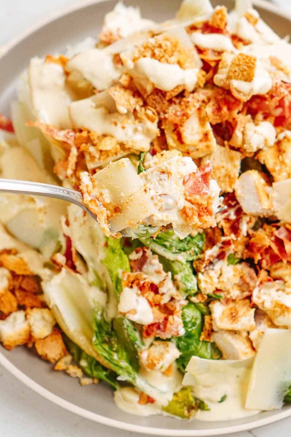 Grilled Romaine Caesar Salad with Chicken - Lauren's Latest