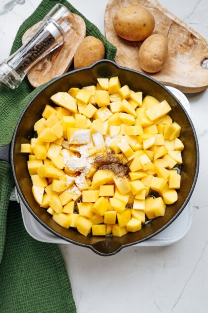 Pan Fried Potatoes (crispy & golden) - Lauren's Latest