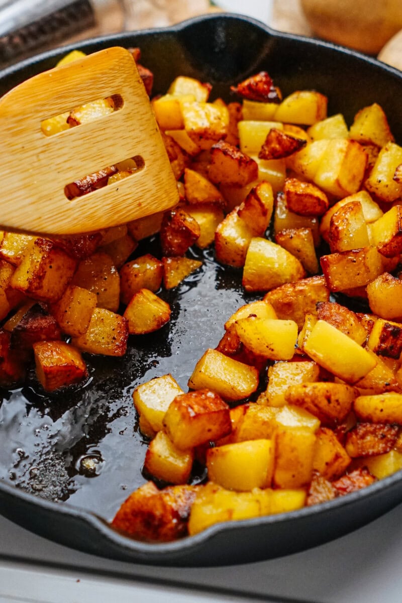 Pan Fried Potatoes (crispy & golden) - Lauren's Latest