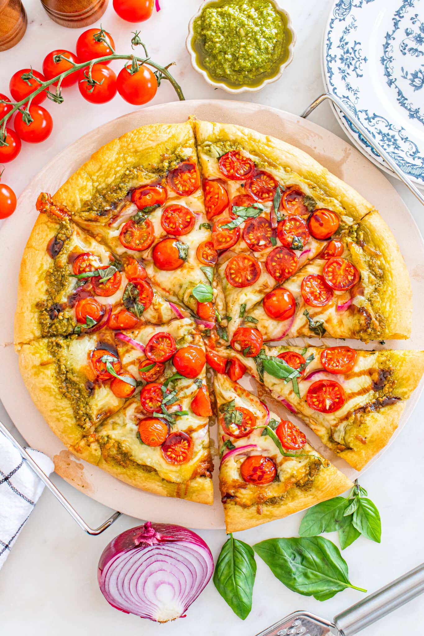 Bruschetta Pizza - Lauren's Latest